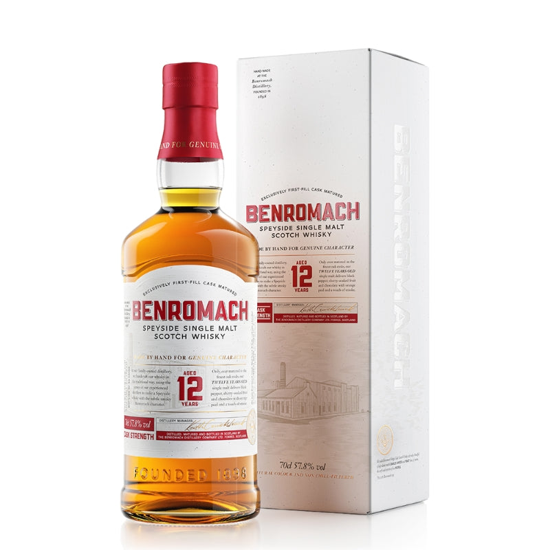 現貨｜Benromach - 百樂門 12 Years Cask Strength Single Malt Scotch Whisky (7 ...